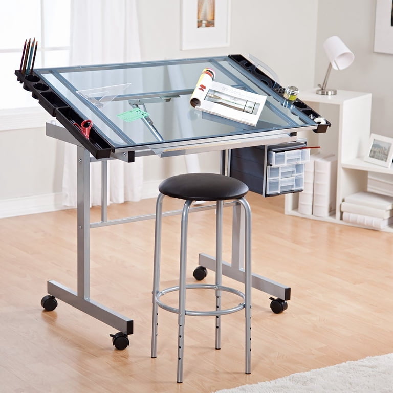 Studio Desk Studio Designs Fusion Craft Center Drafting Table Black And ...