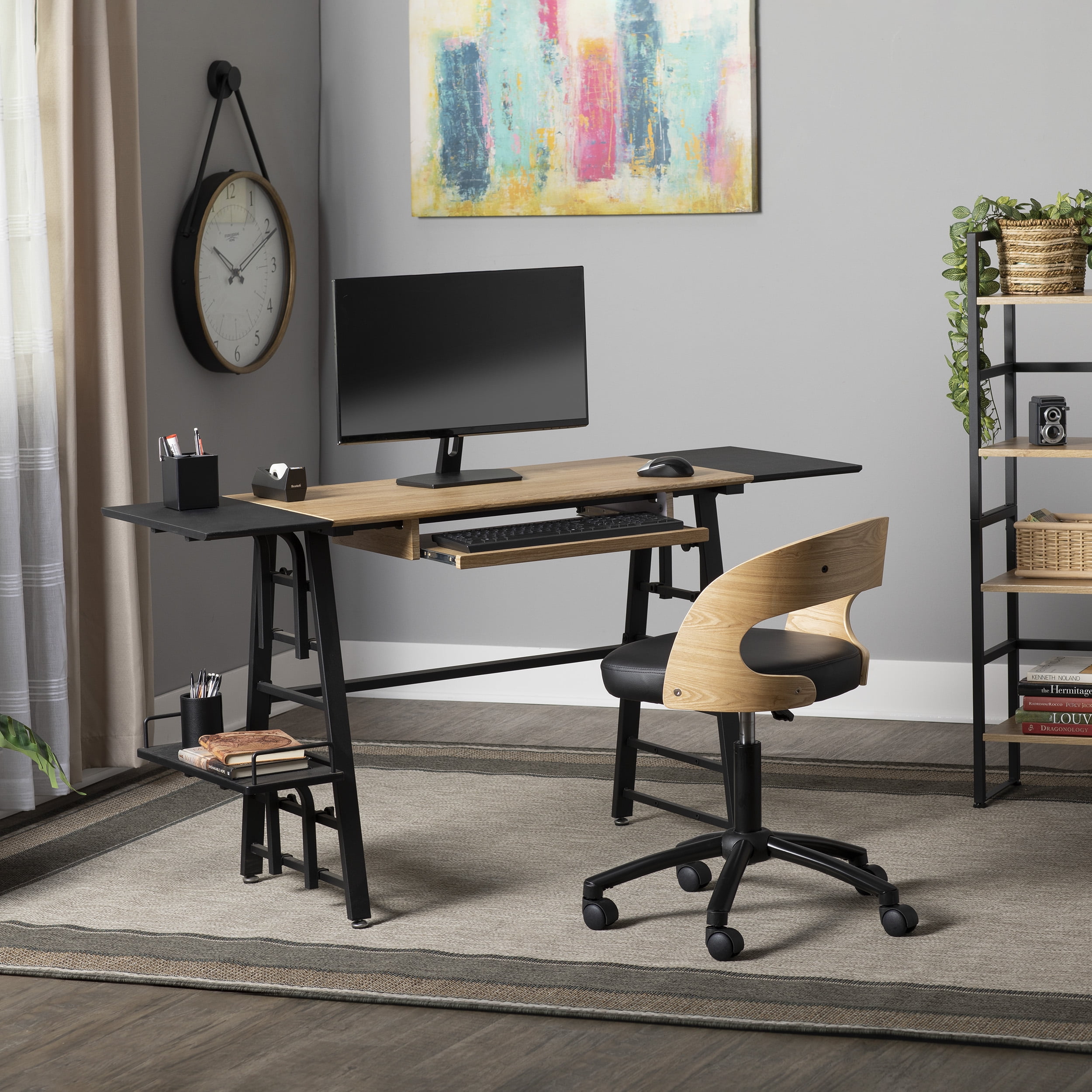 Studio Designs Calico Designs Ashwood 55.25"W Convertible Desk 51240 ...