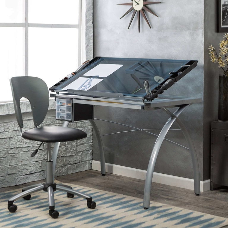 Drafting Table Top Material Portable Drafting Board With Parallel Bar,