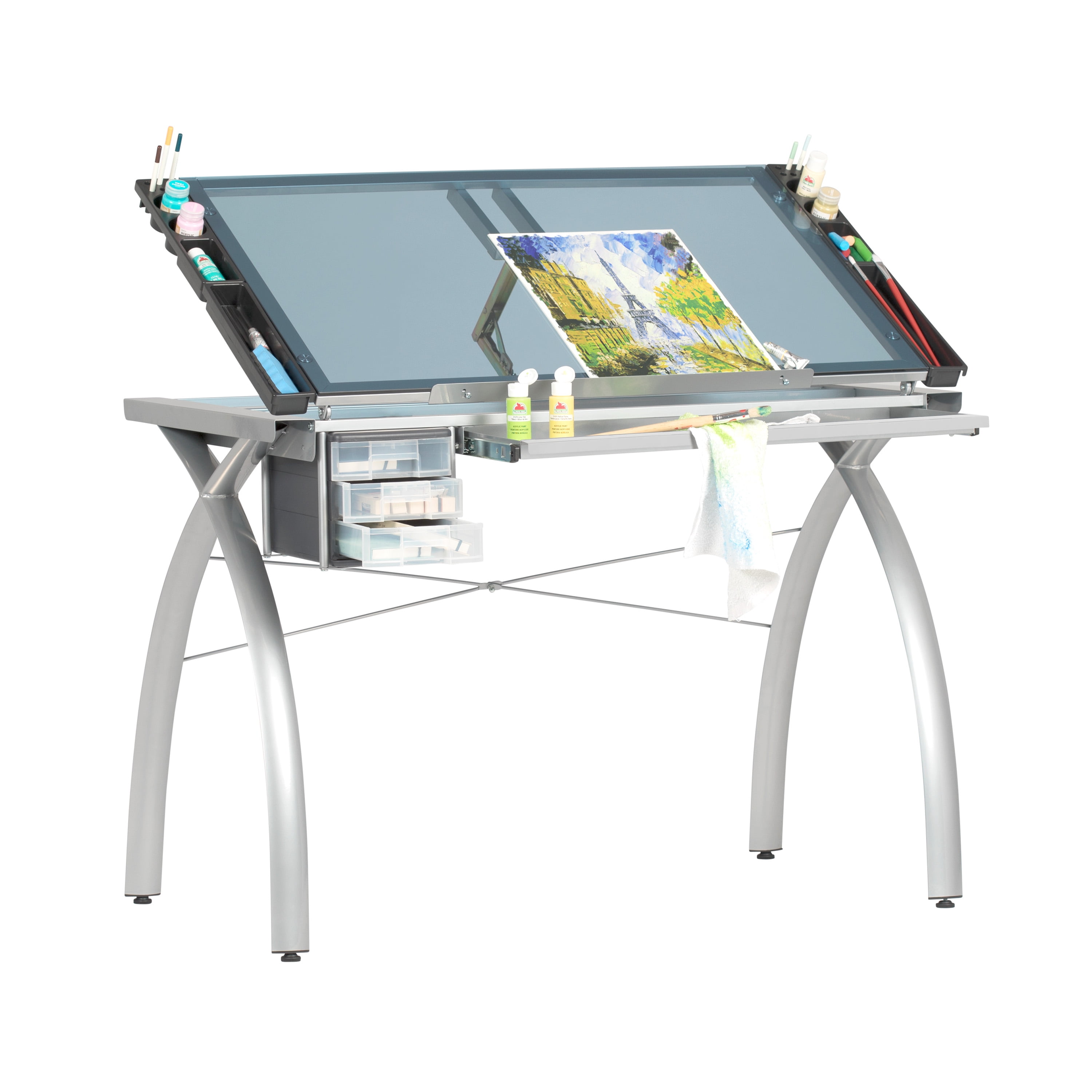Studio Designs Futura Crafting, Drafting, Drawing Table with Adjustable ...