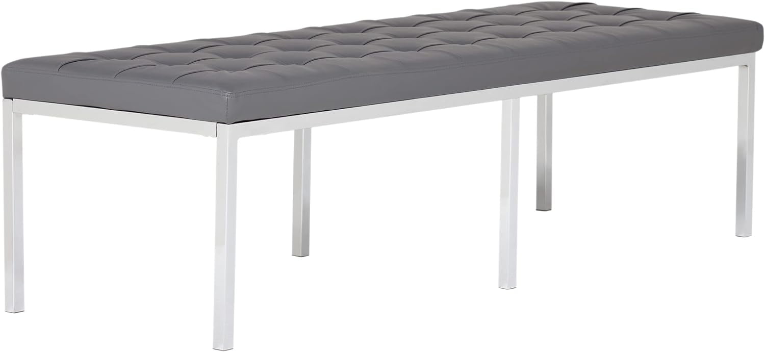 Studio Designs Home Camber Modern Dining Room 60" with Chrome Legs and ...