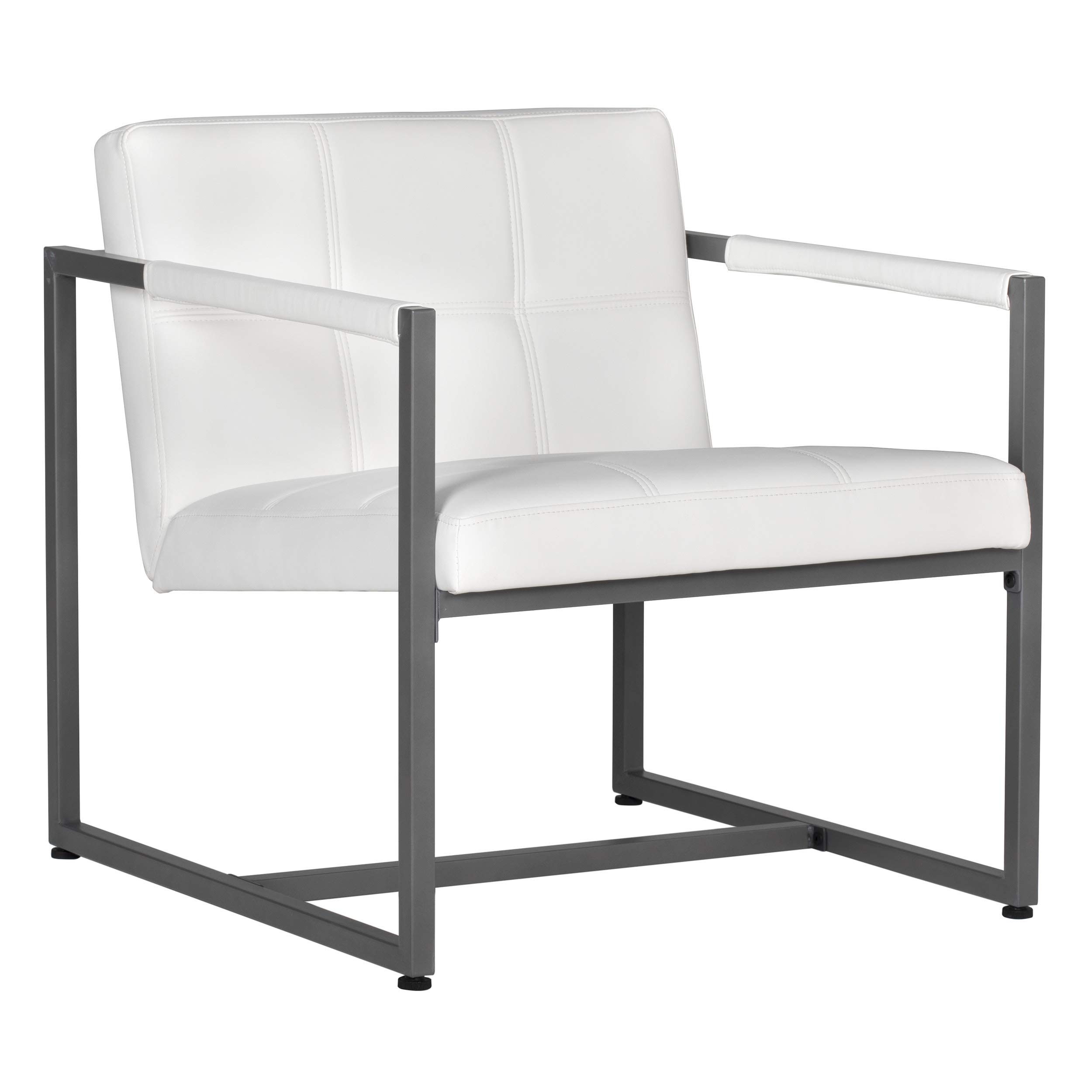 Studio Designs Home Modern Accent Chair Camber Mid-Century, Pewter Grey ...