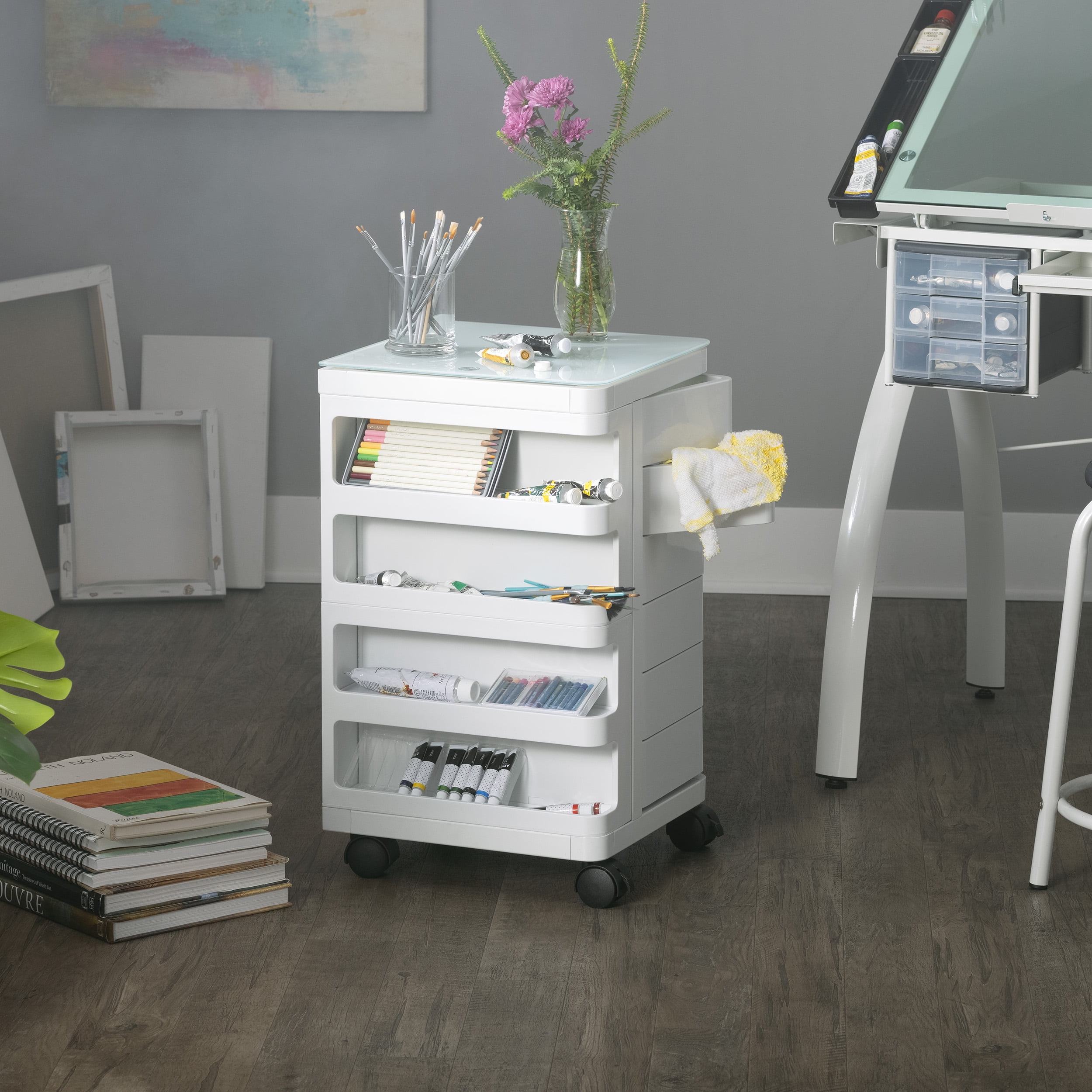 Studio Designs Kubx Pro Mobile Craft Workstation with Storage, Rolling ...