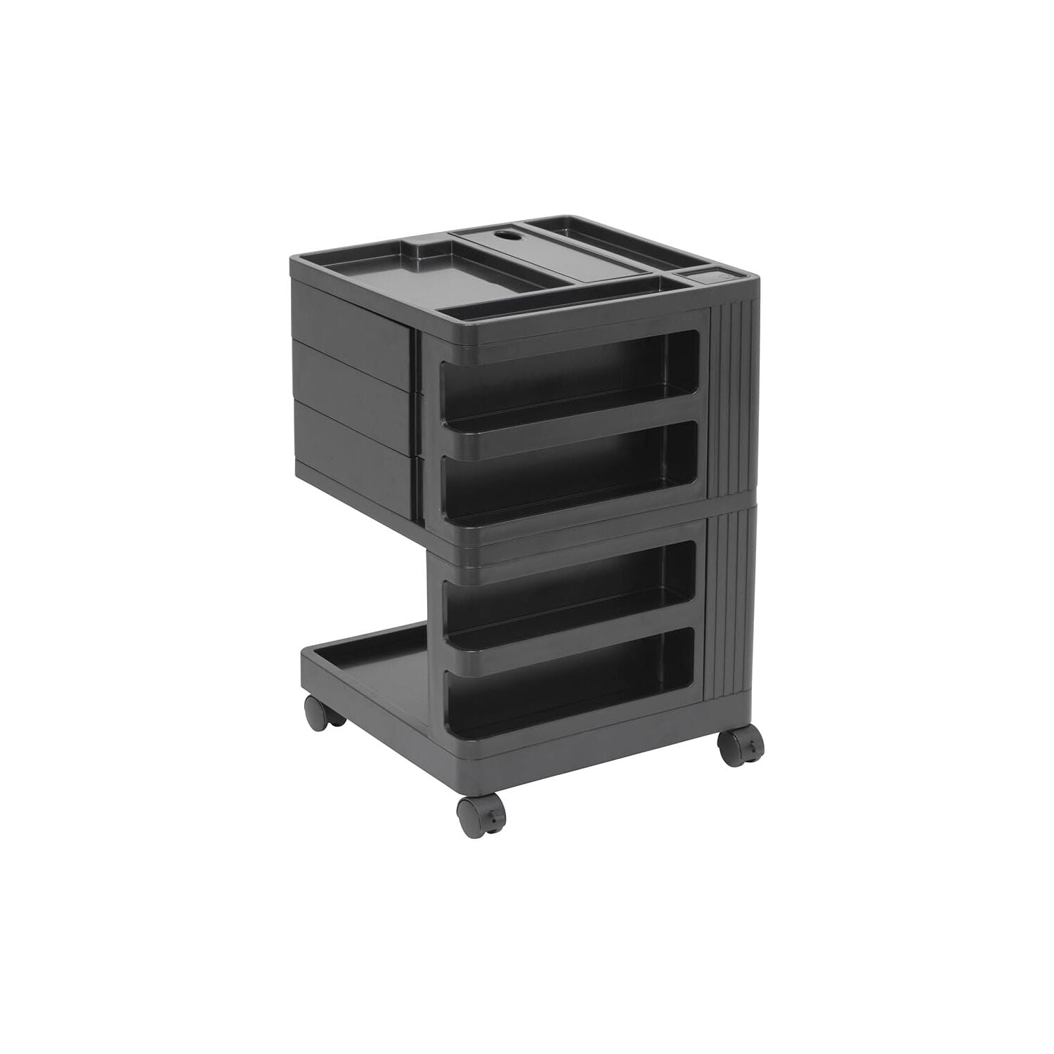 Studio Designs Kubx Pro Mobile Storage Cart - Black - Walmart Business ...