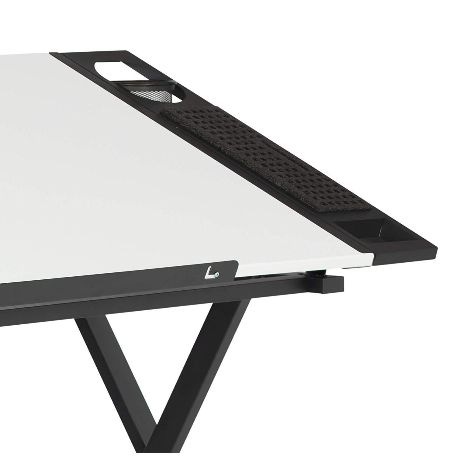 Studio Designs Premier 24" Black Metal Tray for Drafting Table Supply ...
