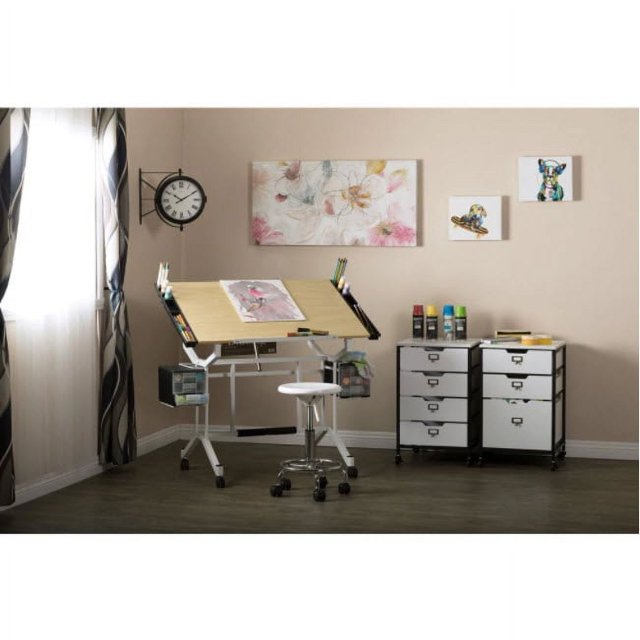 Studio Designs Pro Craft and Drawing Table with Adjustable Top for ...