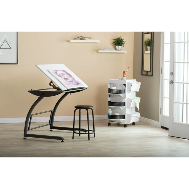 Studio Designs Triflex Drawing Table - Charcoal with White Top ...