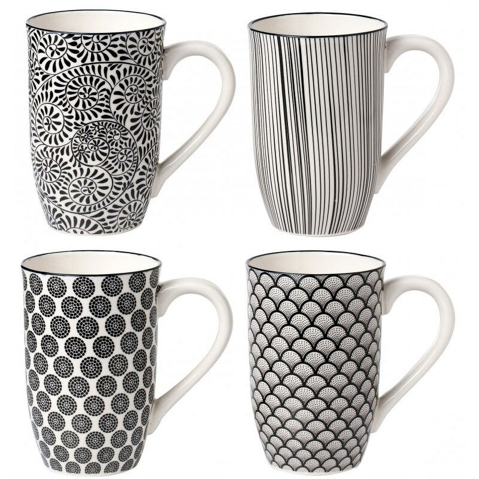 Studio Dinnerware Japanese-style Tall 18-ounce Assorted Coffee Mugs ...