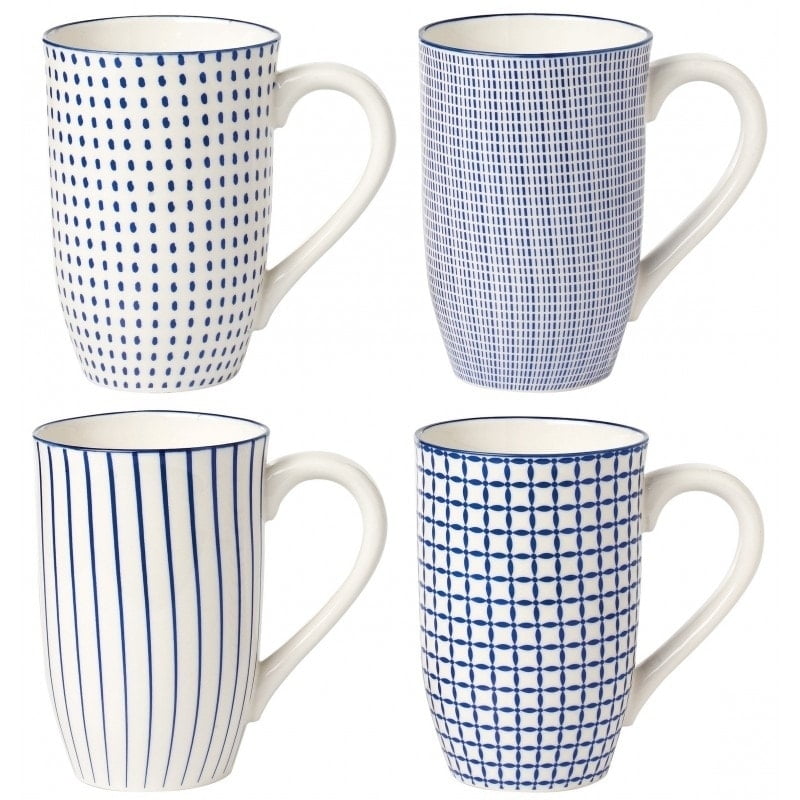 Studio Dinnerware Japanese-style Tall 18-ounce Assorted Coffee Mugs ...
