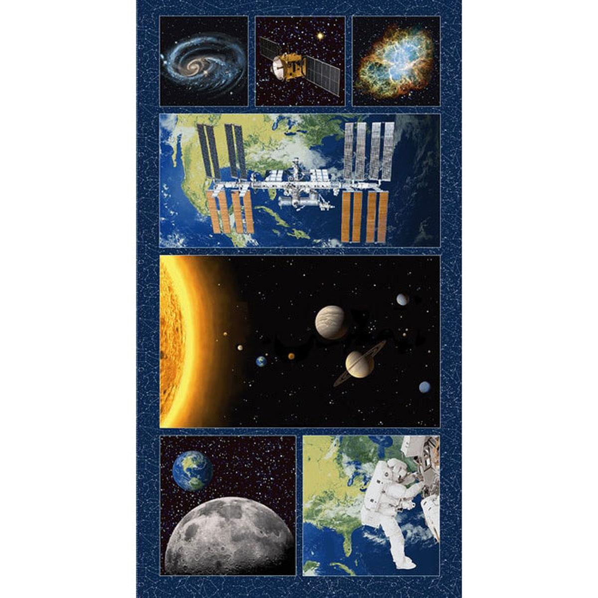 Studio E Fabrics Planetary Missions Space Scenes 24x43Panel - Walmart.com