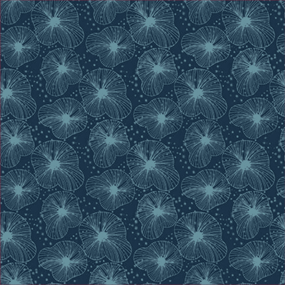 Studio E Koi Garden Textured Lilly Pads Blue Cotton Fabric By The Yard ...
