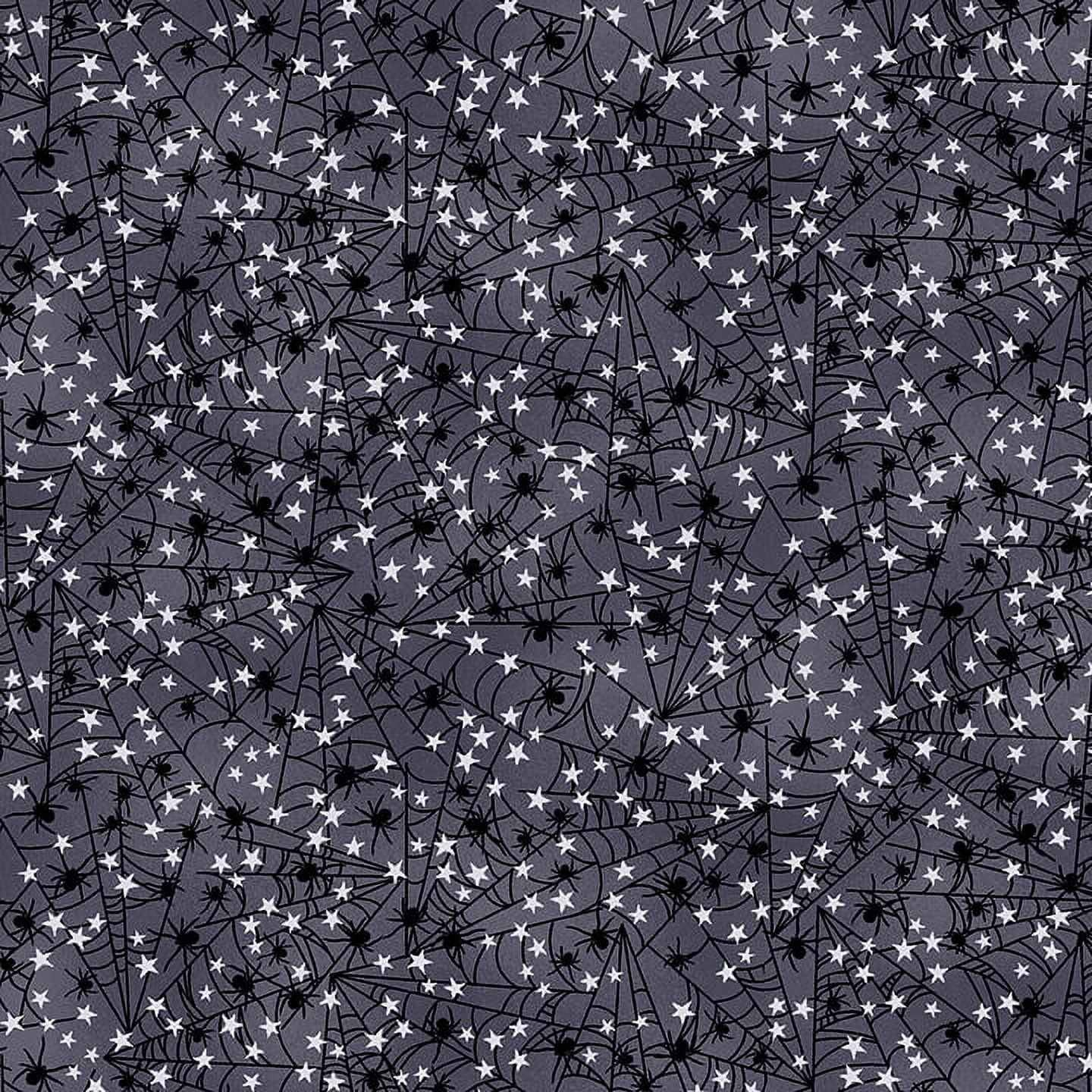 Studio E Midnight Magic Cobwebs Midnight Cotton Fabric By The Yard ...