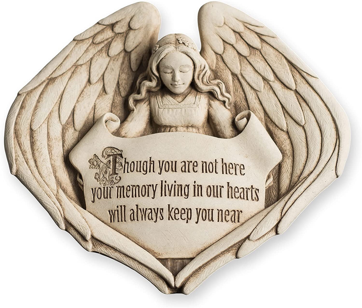 Studio Forever in Hearts - Angel Figurine with a Message of Remembrance, Sympathy Gift for ...