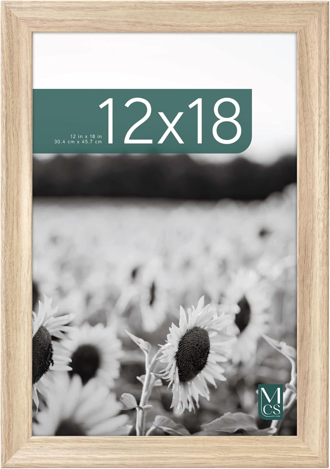 Studio Gallery Classic 12x18 Picture Frame Natural Woodgrain Engineered ...