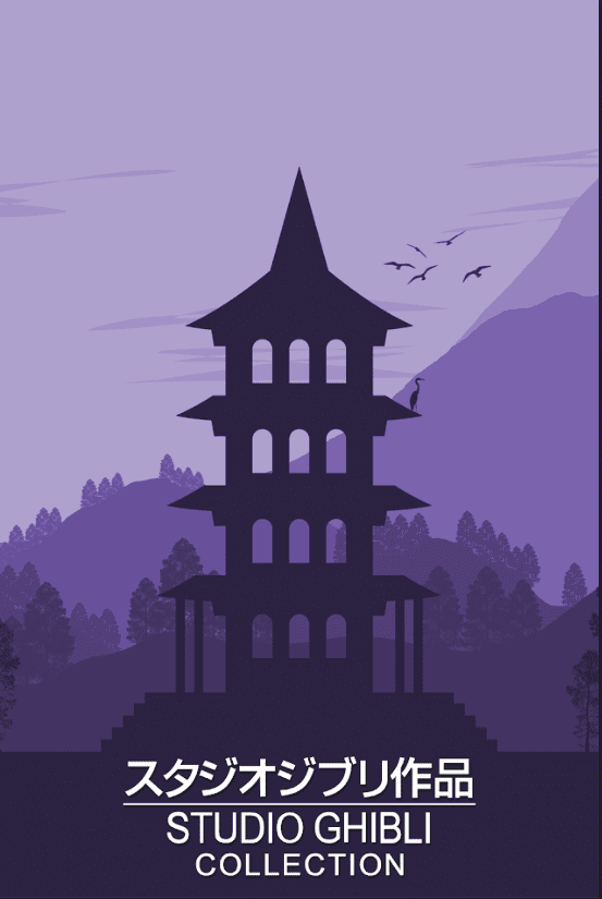 Studio Ghibli 24x36 Poster - Iconic Anime Films Magical Artwork Fantasy ...