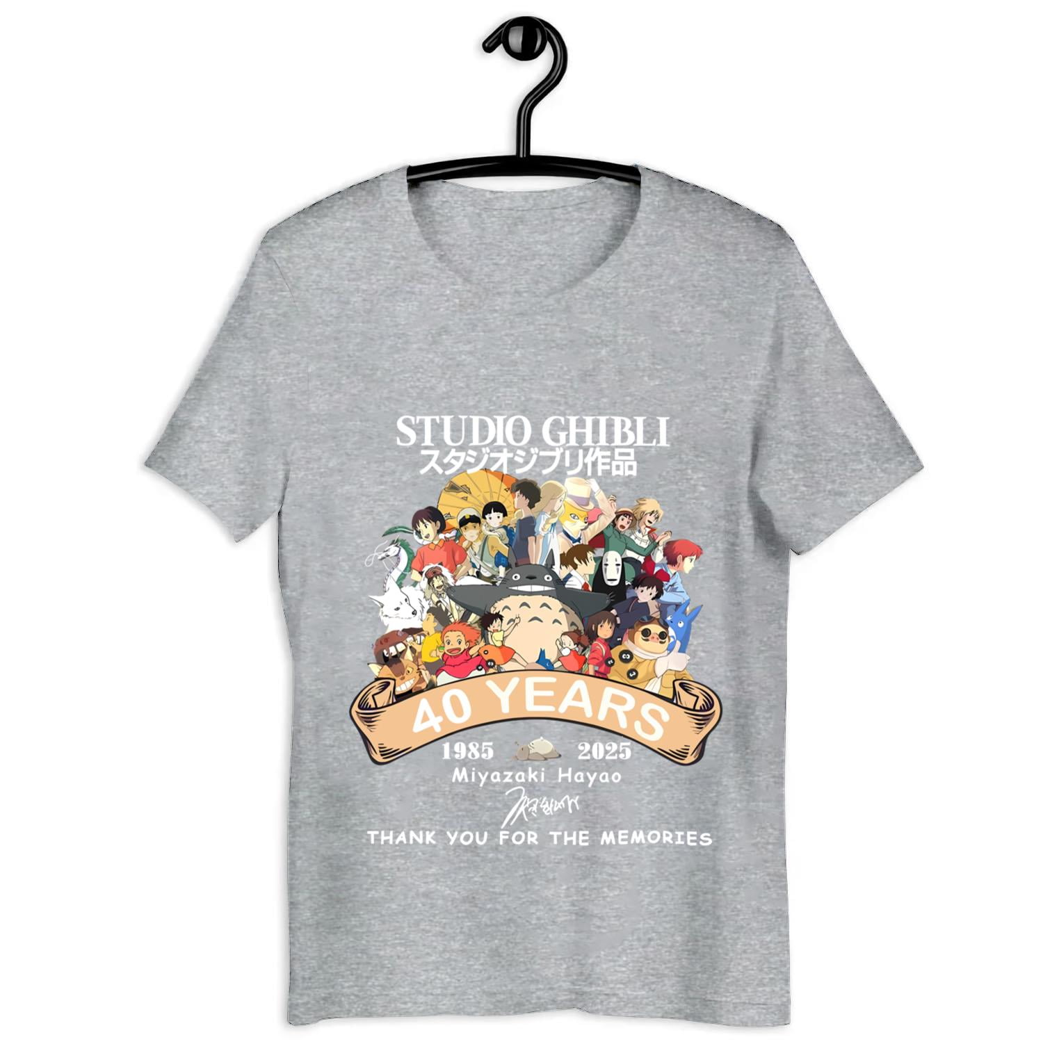 Studio Ghibli 40 Years 1985 2025 T-shirt - Walmart.com