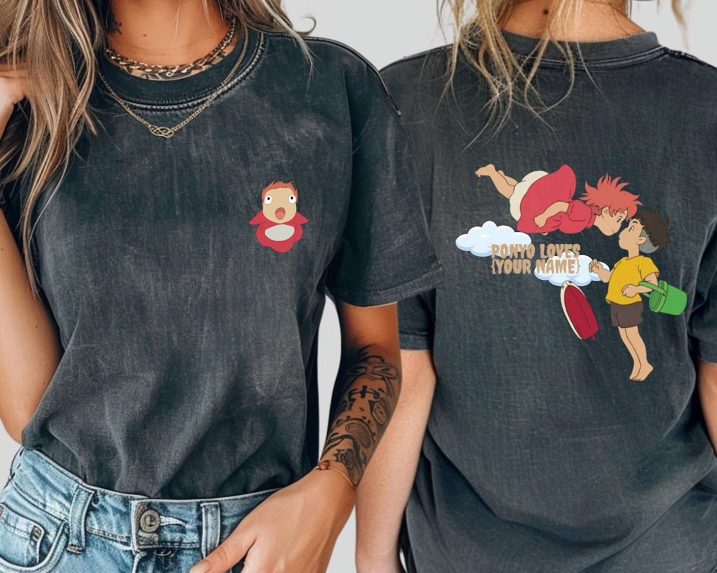 Studio Ghibli Comfort Colors T-Shirt, Ponyo And Sasuke, Ghibli, Ghibli ...