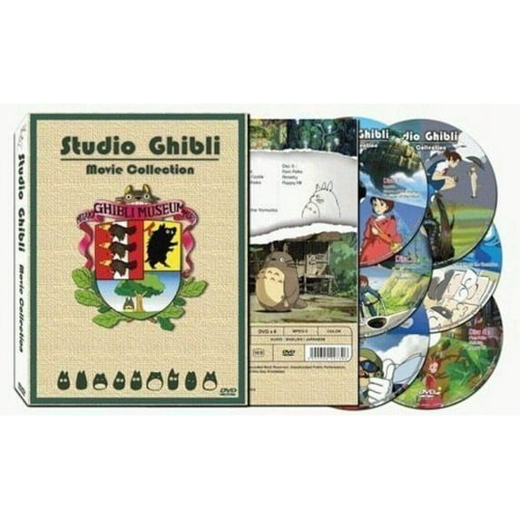 Studio Ghibli Movie Collection (DVD) (Deluxe Edition) [2021] 6Discs Box ...