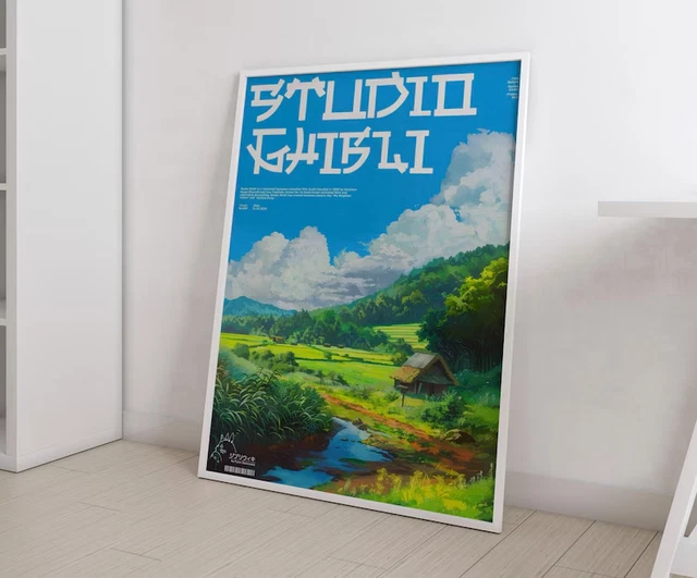 Studio Ghibli Poster Princess Mononoke Howl'S Moving Castle Spirited 5 ...