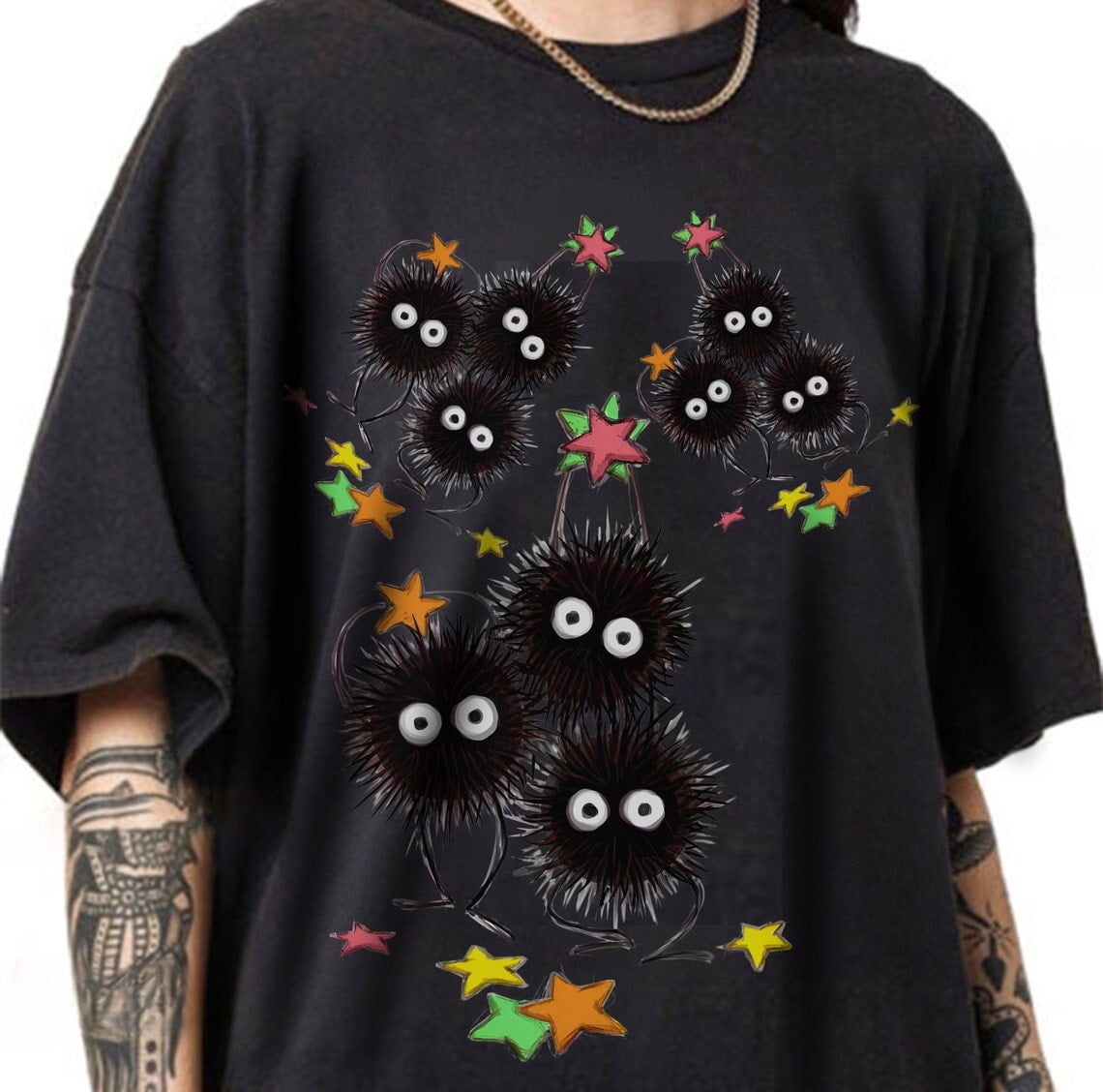 Studio Ghibli Shirt, Soot Sprites T-Shirt, Ghibli Gift, Soot Sprites ...
