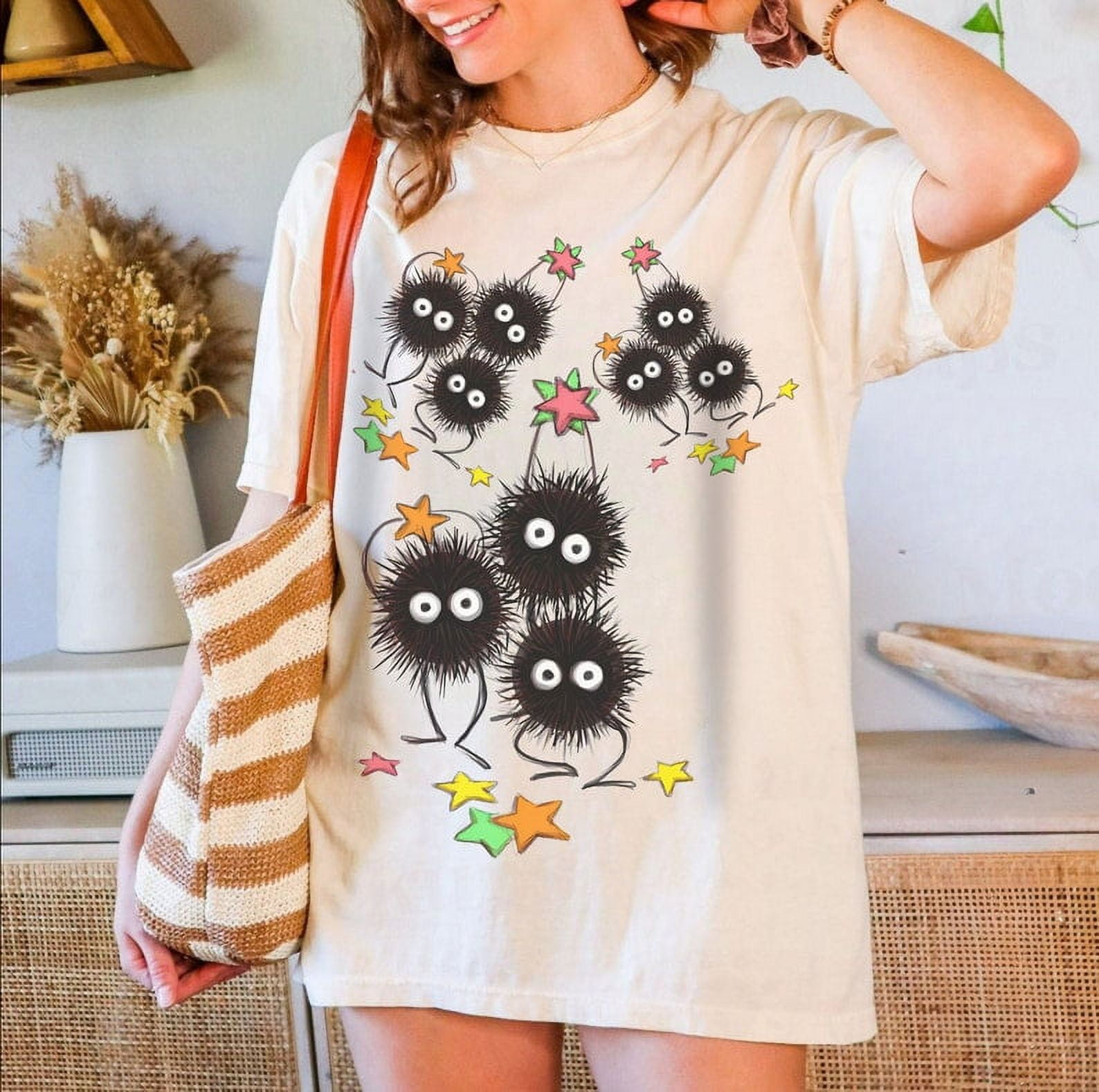Studio Ghibli Shirt, Soot Sprites Tshirt, Ghibli Gift, Soot Sprites ...