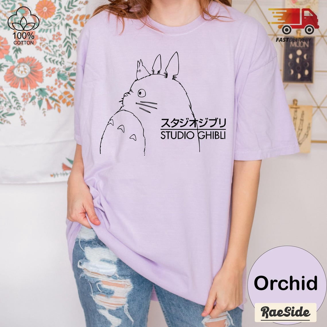 Studio Ghibli Totoro Comfort Colors T-shirt, Spirited Away, Ghibli ...