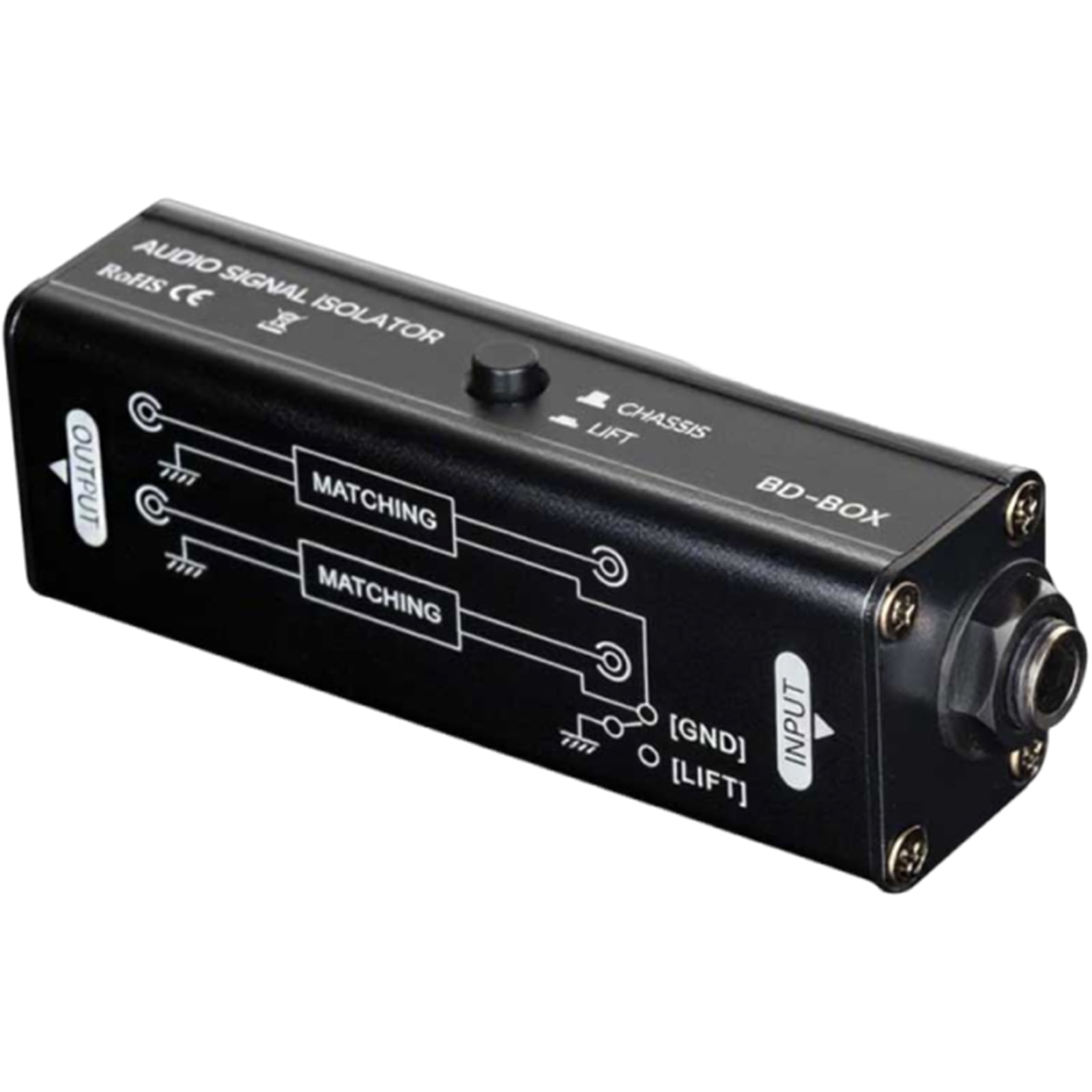 Studio Grade 6.35mm Music Noise Isolator Transform Metal Body ...