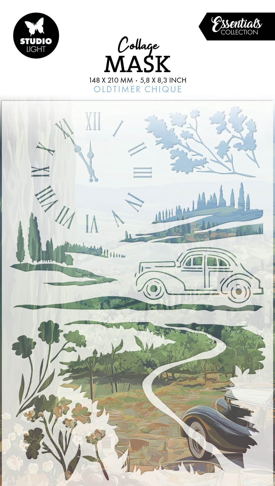 Studio Light Essentials Stencil 5.83"X8.27"-Oldtimer Chique - Walmart.com