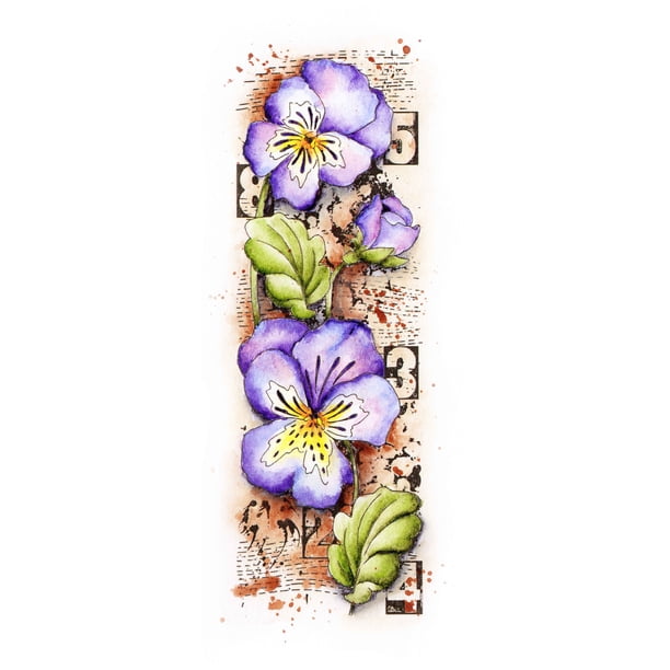 Studio Light Grunge Clear Stamp-Nr. 200, Violets - Walmart Business ...