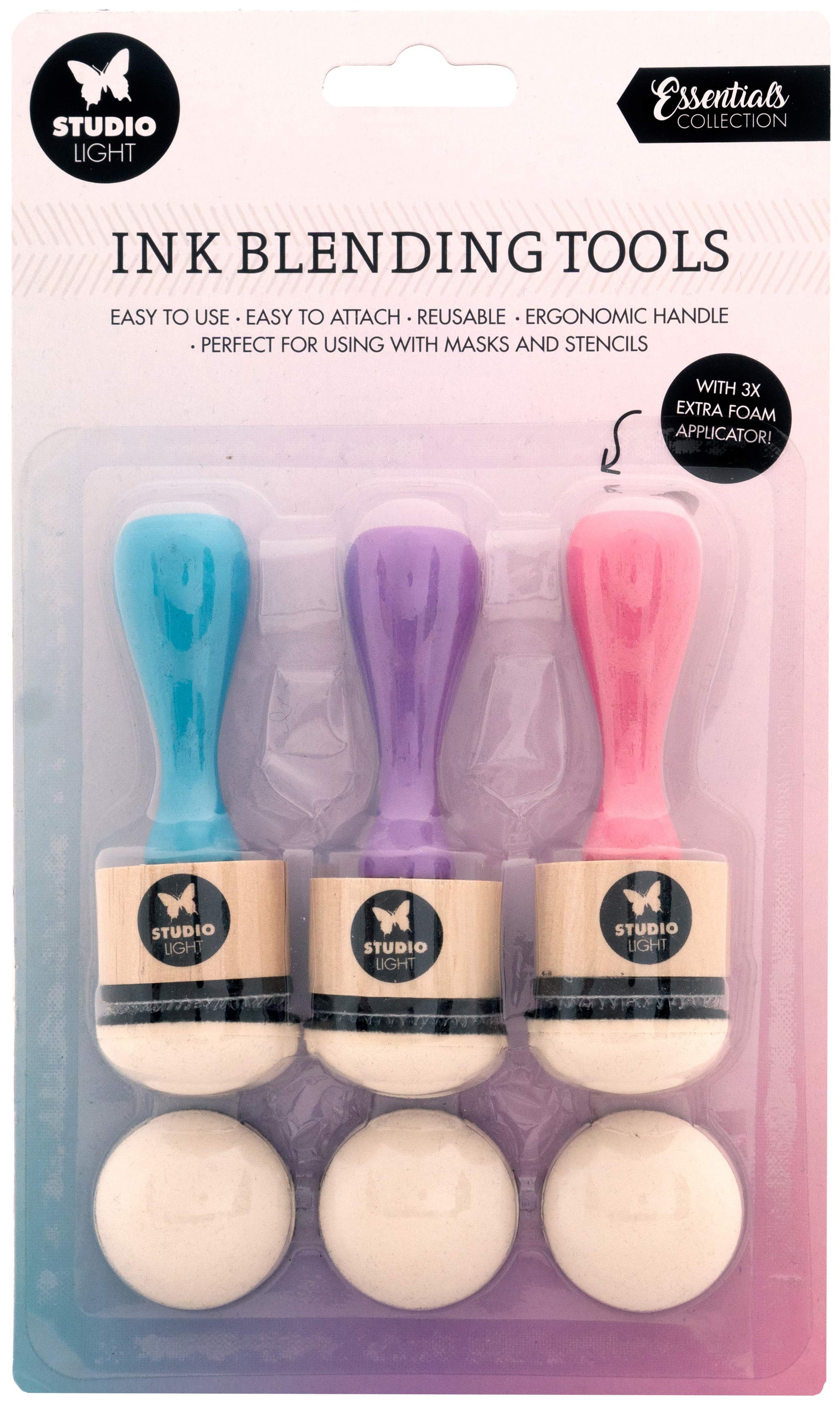 Studio Light Ink Blending Tools 3/Pkg-Nr. 01 - Walmart.com