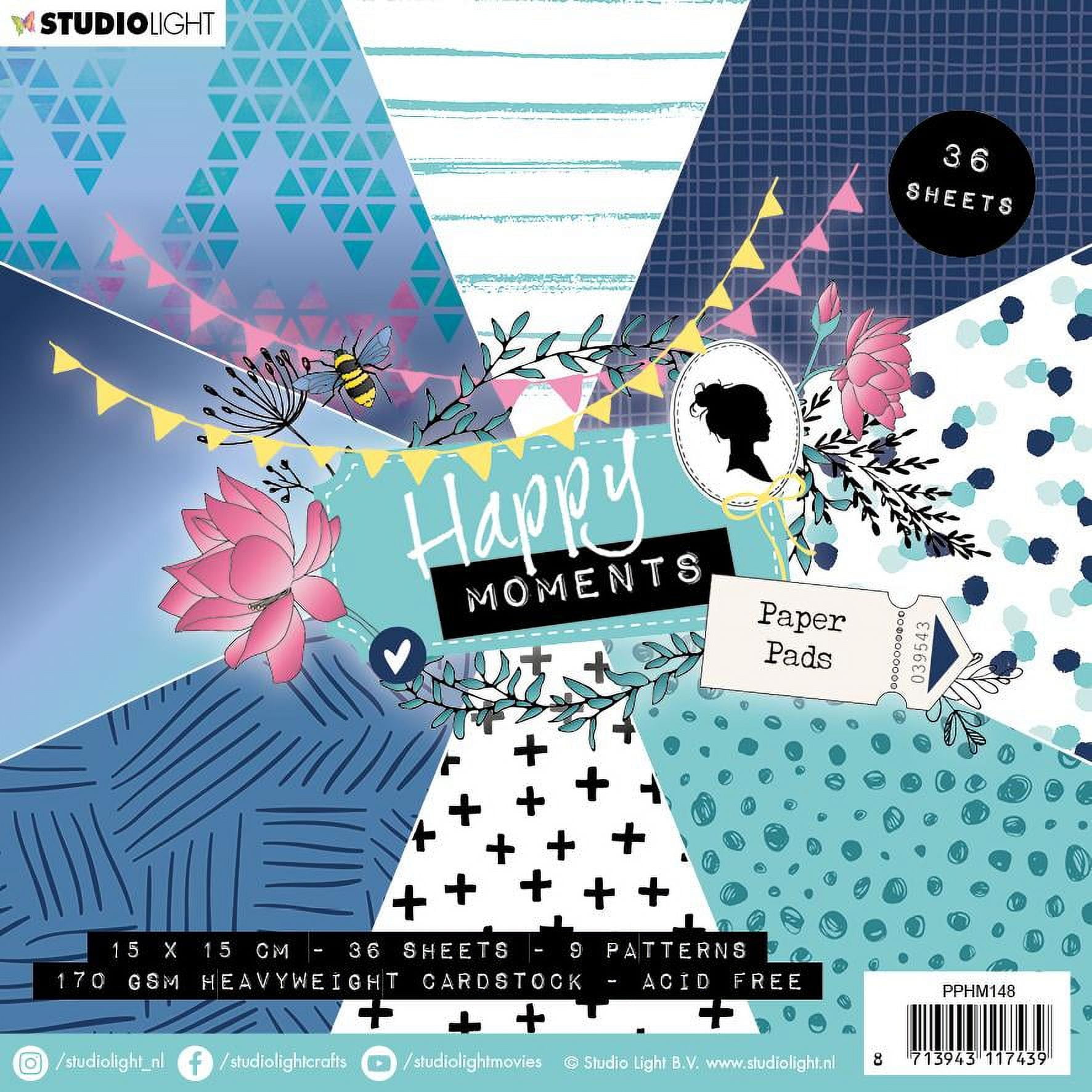 Studio Light Paper Pad 15x15 cm, Happy Moments nr.148 - Walmart.com