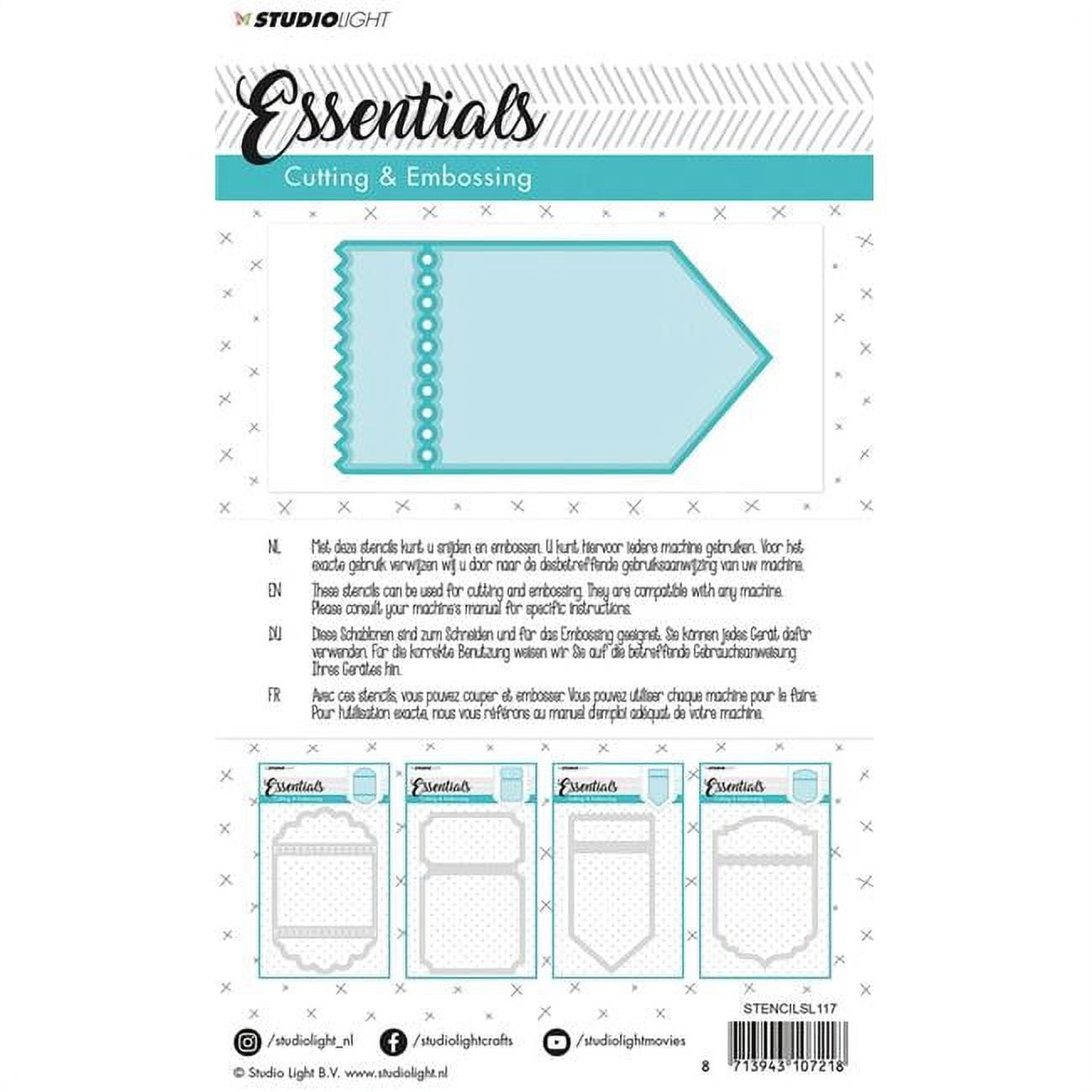 Studio Light STENC117 Nr. 117 Embossing Stencil Essentials Die Cut ...
