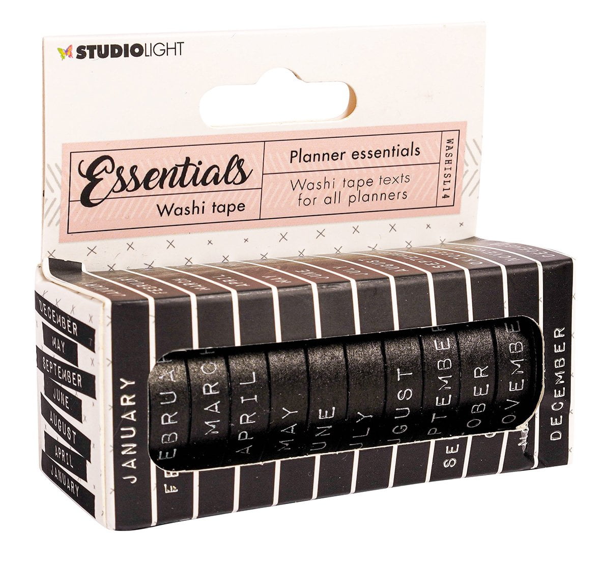 Studio Light Washi Tape Months Planner Essentials 12 RLnr.14 - Walmart.com