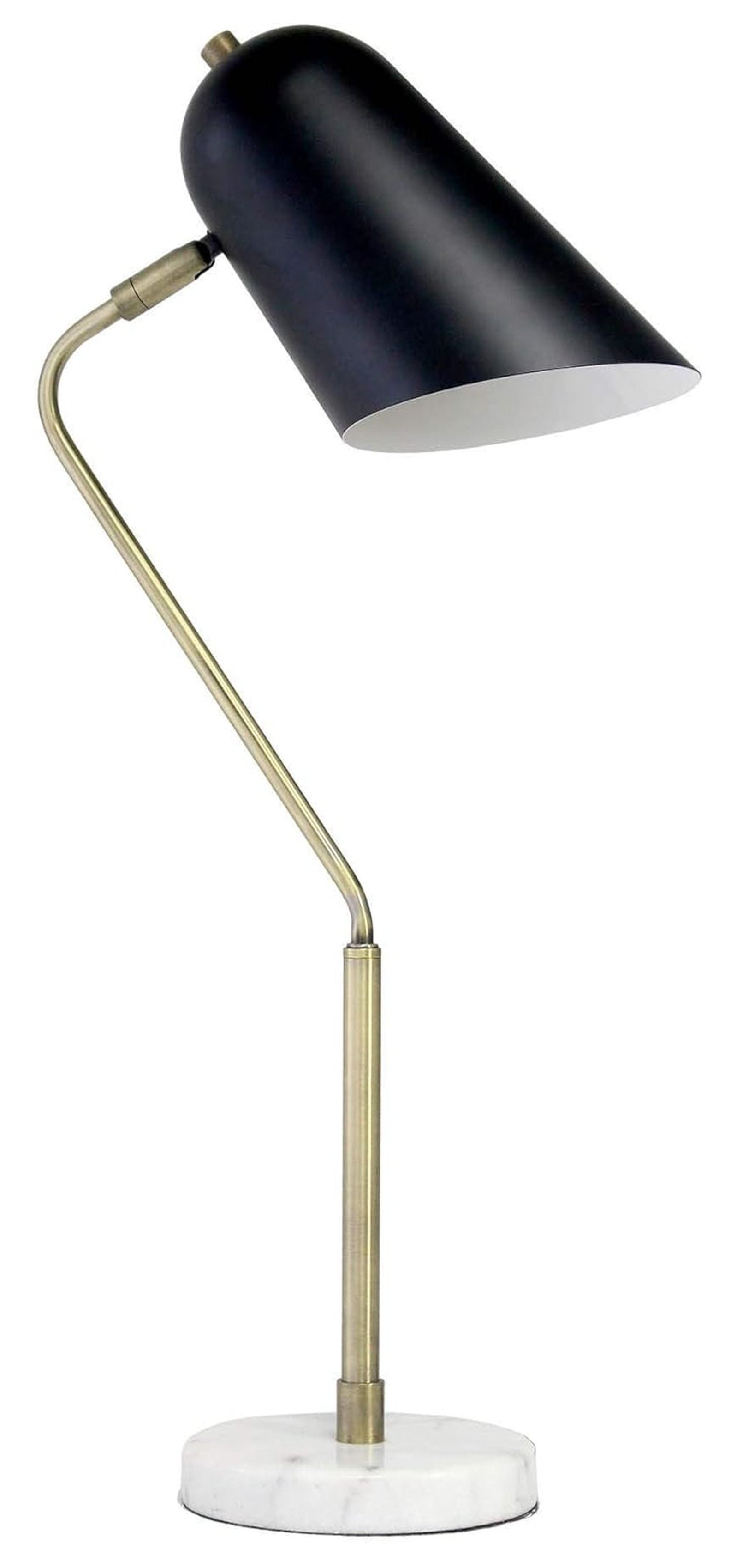 Studio Loft Incandescent Desk Lamp, 24-inch, Antique Brass/Matte Black ...