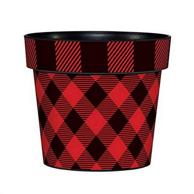 Studio M - Art Planter - 6" - Buffalo Check - Walmart.com