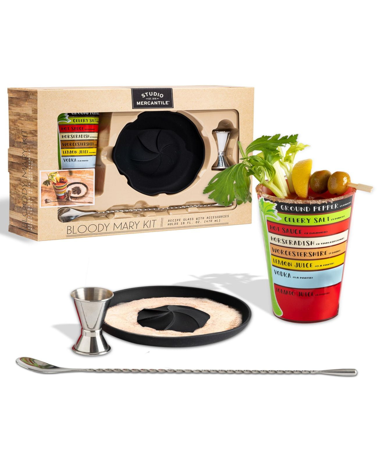 Studio Mercantile Mixology Alcohol Drink Mixer, Bloody Mary Bar Tool ...