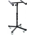 Studio Mixer Stand DJ Cart Rolling Standing Rack On Casters with ...
