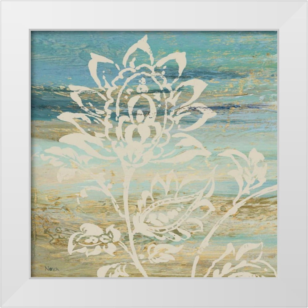 Studio Nova 26x26 White Modern Wood Framed Museum Art Print Titled ...