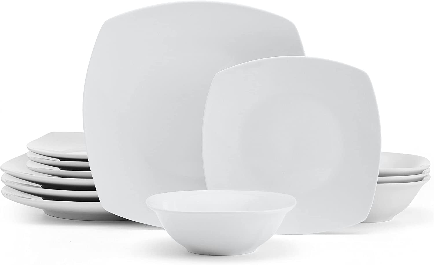 Studio Nova Tara 12 Piece Porcelain Dinnerware Set White - Walmart.com
