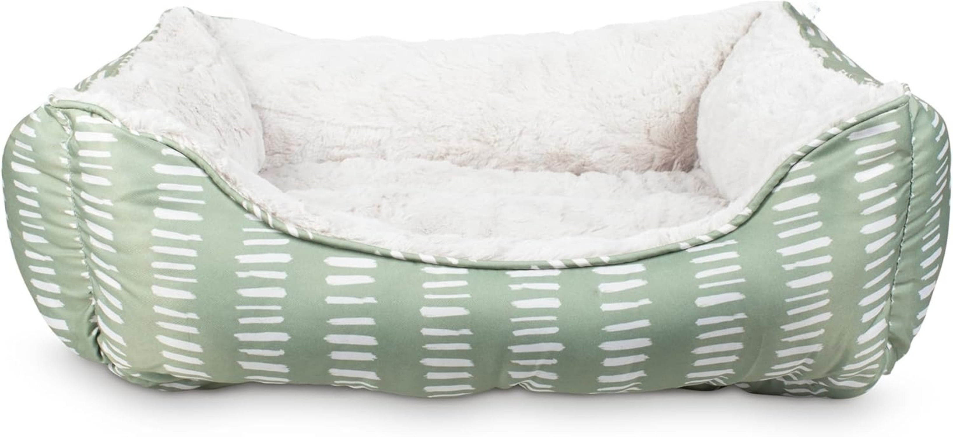 Studio "Painted Dash Cool Olive Medium Rectangular Cuddler Pet Bed 25 ...