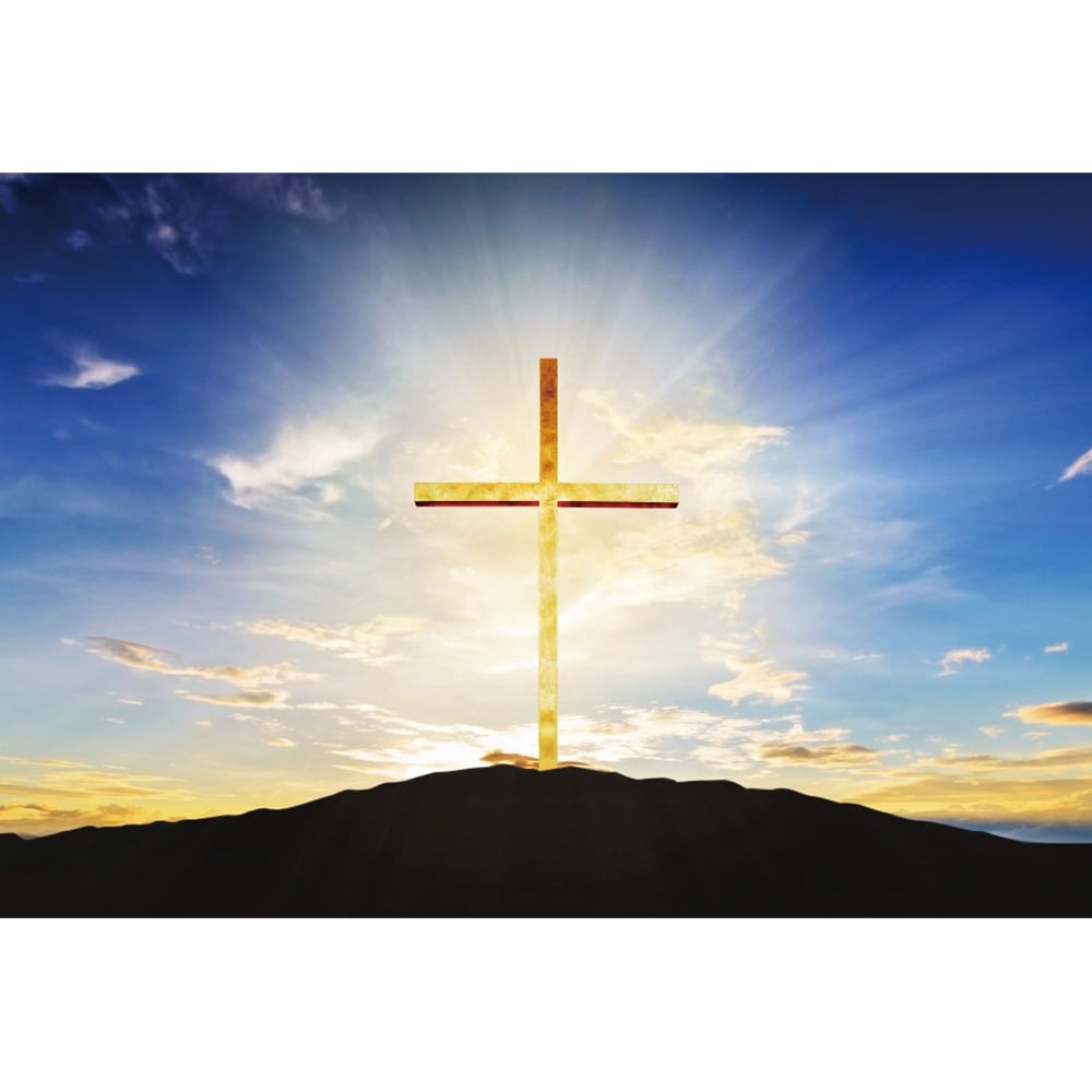 Studio Photo Backdrop Sky Blue Heaven to Stairs Jesus Easter Dove ...