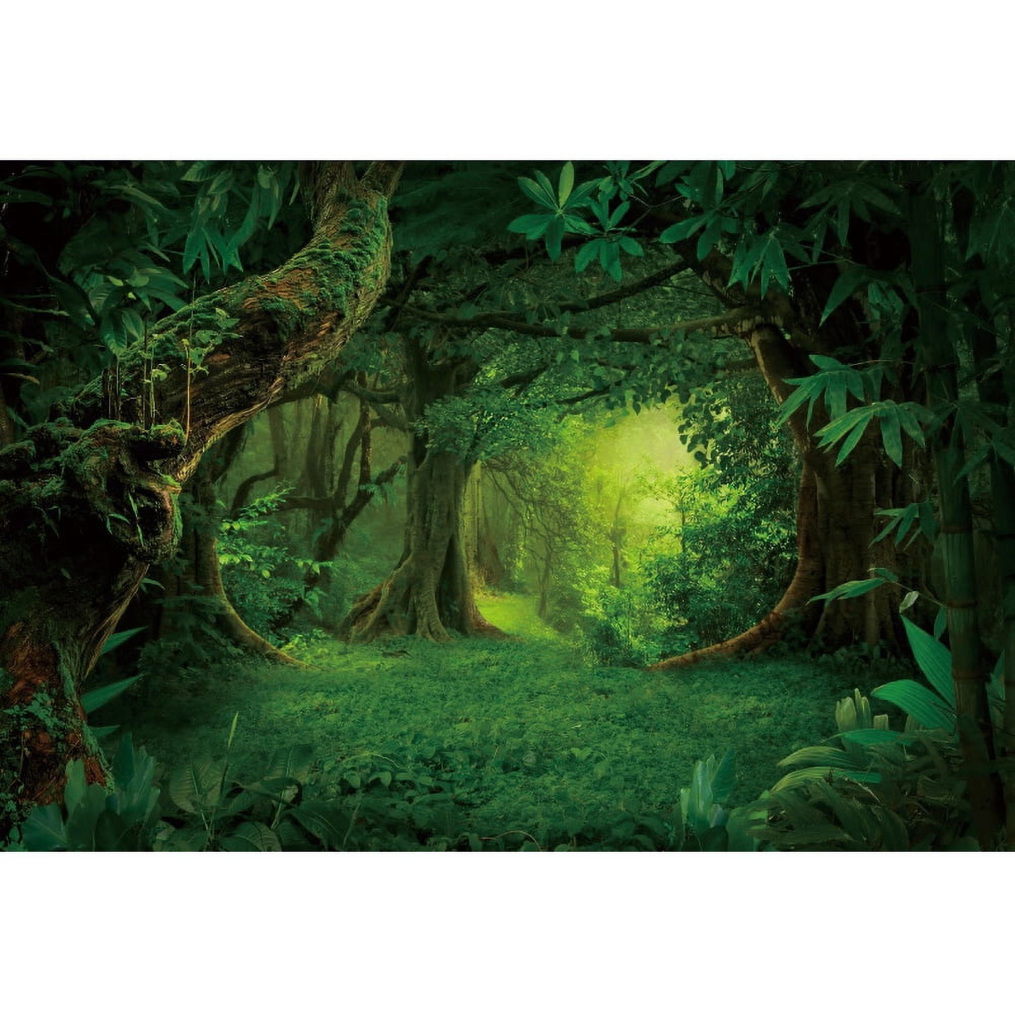 Studio Photo Backdrops r Room Scenic Natural Leaves Green Forest Rain ...