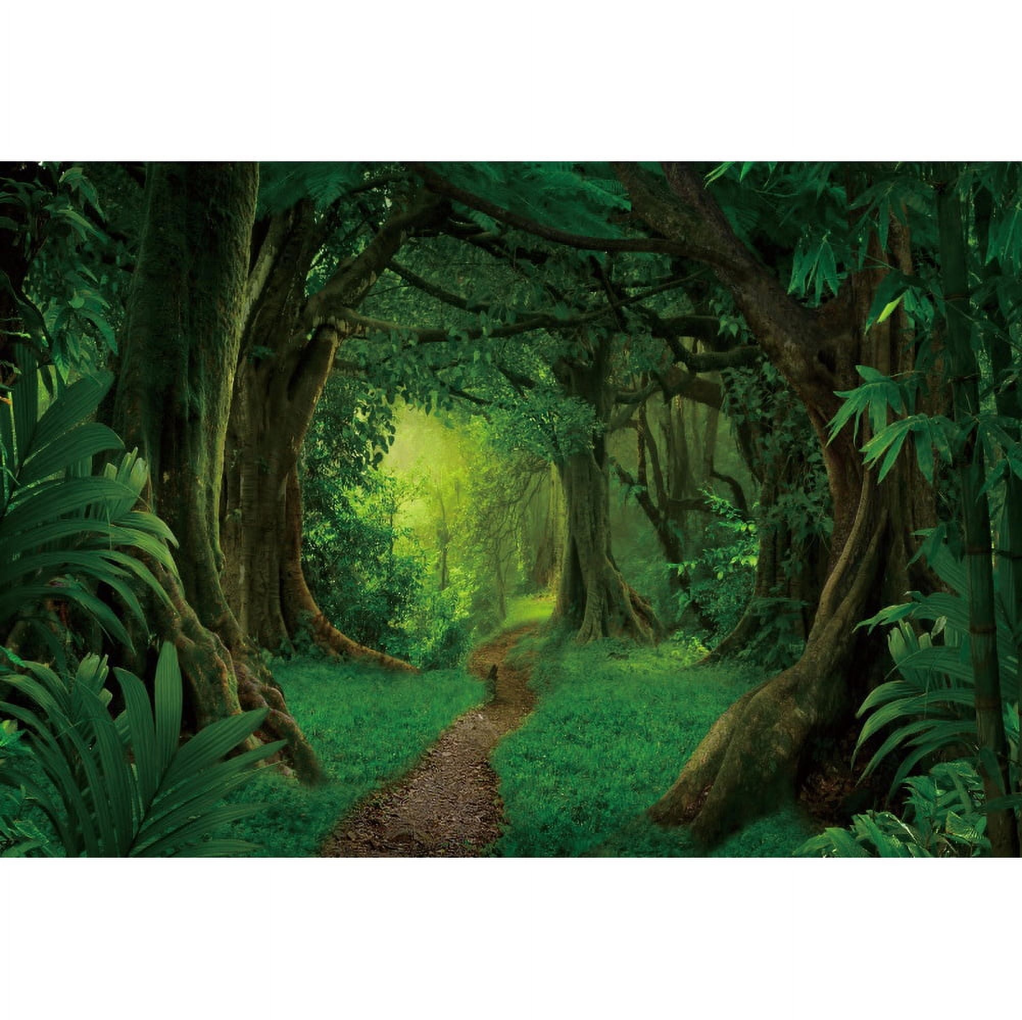 Studio Photo Backdrops r Room Scenic Natural Leaves Green Forest Rain ...