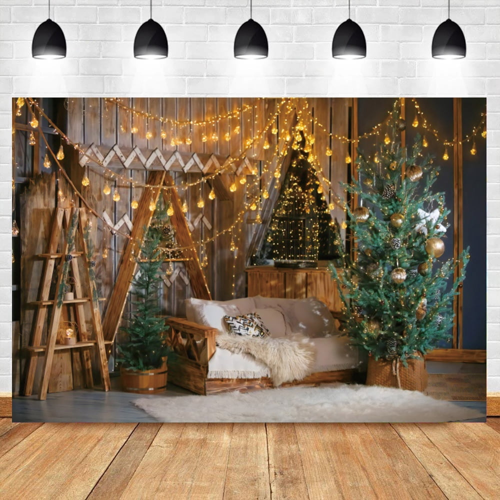 Studio Photo Bckdrop Photo Shoot Family Lights Glitter Tree Room Living Photography For ...