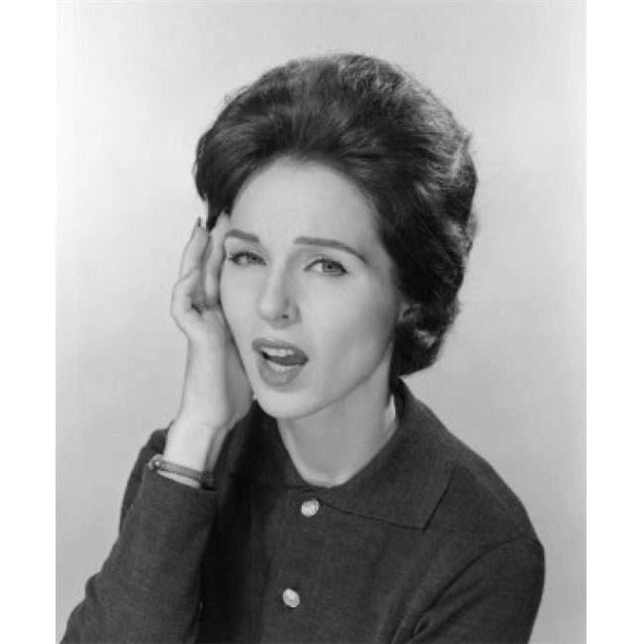 Studio Portrait of Young Woman with Headache Poster Print - 18 x 24 in ...