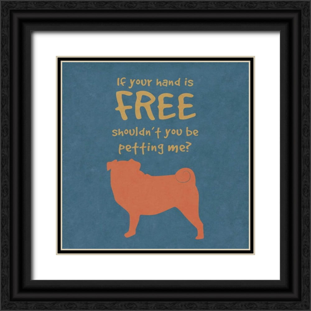 Studio, Sd Graphics 12x12 Black Ornate Wood Framed with Double Matting ...