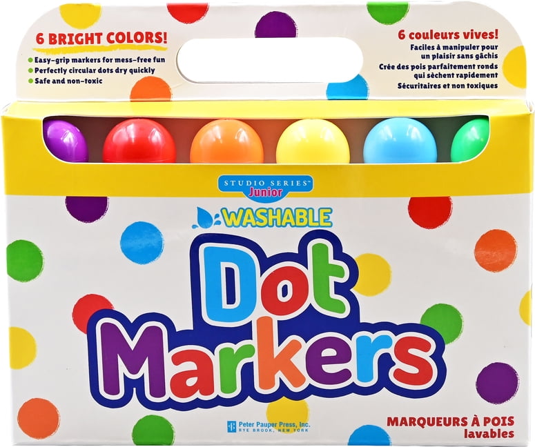 Studio Series Jr. Washable Dot Markers - 6 Colors (Other) - Walmart.com