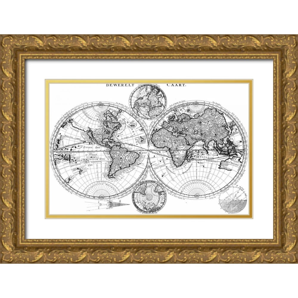 Studio W 14x11 Gold Ornate Wood Framed with Double Matting Museum Art ...