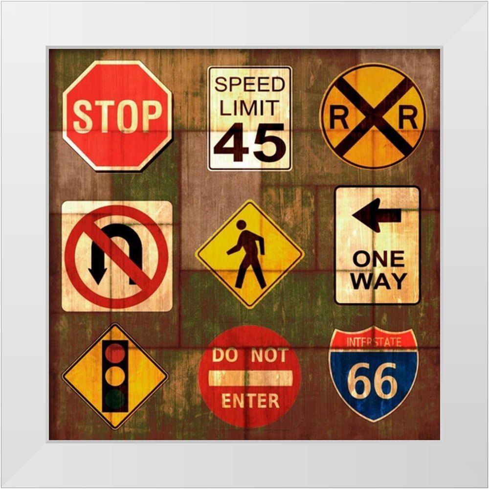 Studio W 26x26 White Modern Wood Framed Museum Art Print Titled ...