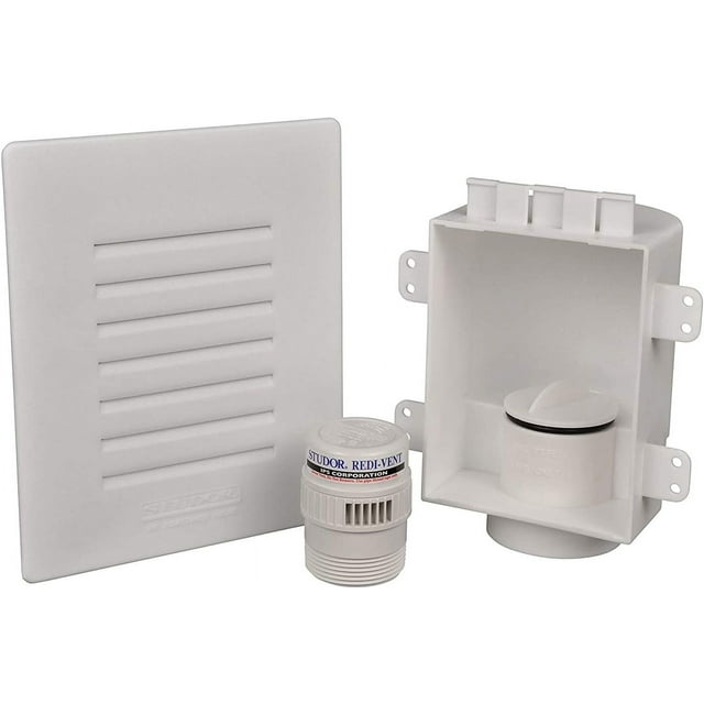 Studor 20381 Redi-Vent Air Admittance Valve with Recessed Box and Grill, White - Walmart.com